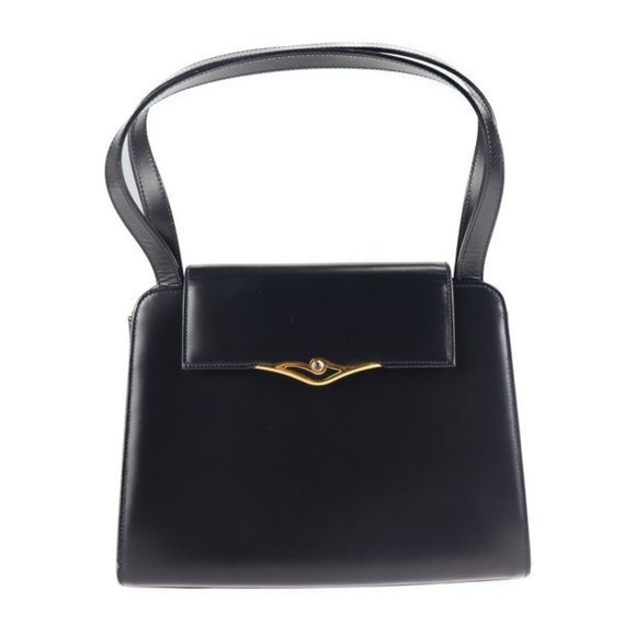 Cartier | Bags | Cartier Cartier Sapphire Line Handbag Calf Dark Navy ...